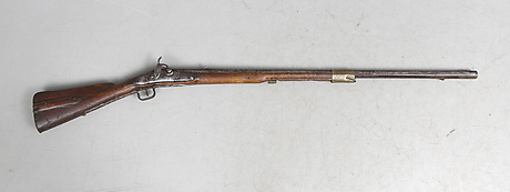 BATCH LOCK RIFLE, marked ONE, 19th century. Coins, Medals & Stamps ...