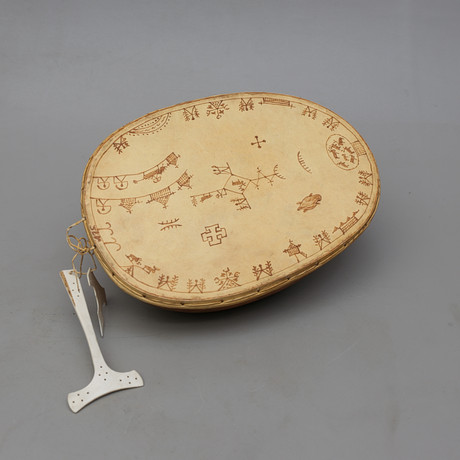 DRUM, Sami, 1900s. Miscellaneous - Musical instruments - Auctionet