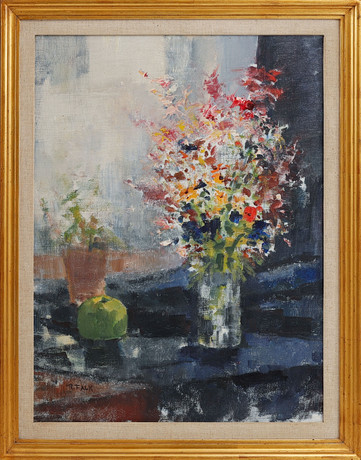 RAGNAR FALK. Flower still life, oil on canvas, signed. Art - Paintings ...
