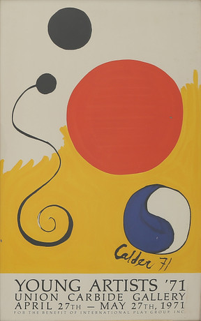 ALEXANDER CALDER. POSTER, Young Artists, 1971. Art - Other - Auctionet