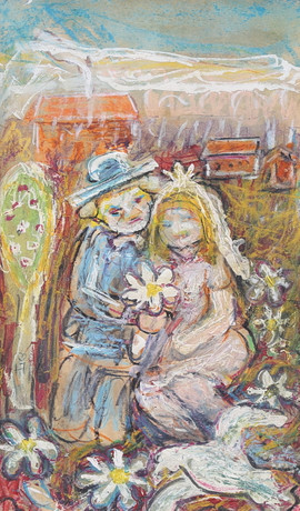 HANS ÅNGSTRÖM. "Honeymoon", oil on Board, signed. Art - Paintings ...