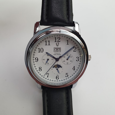 --MEN'S WRISTWATCH "Vialli-Datemaster" - steel case. 1990s. Clocks ...