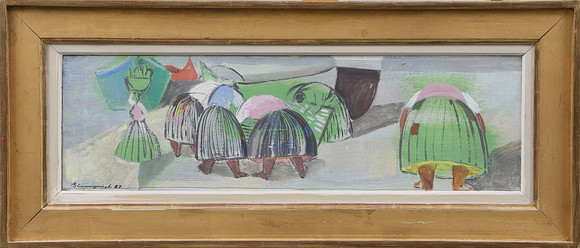 BENGT BLOMQUIST, (1920 - 2001). OIL on Board, signed, 1900s. Art ...