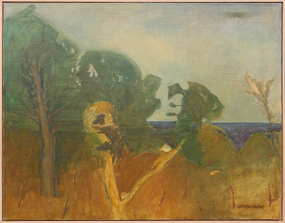 WALTER HUBER (1933-2016). "Gläntan", oil on canvas, signed. Art ...