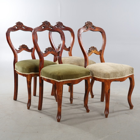 SILLAS, 2+2, estilo rococó, siglo XX. Muebles - Sillas y sillones ...