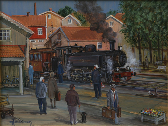 ALF JOHANSSON. OIL on panel " Board " signed, 1900s. Art - Paintings ...