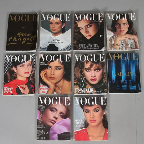 FASHION MAGAZINE, 10 pieces, French Vouge, 1970s/80s. Books, Maps ...