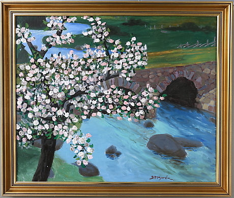 B P MORÉN. OLJA på duk, signerad. Konst - Måleri - Auctionet