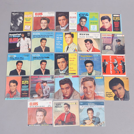 ELVIS PRESLEY, skivomslag, 23 st. Övrigt - Övrigt - Auctionet