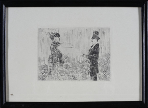 JEAN-LOUIS FORAIN. Etching, signed in the plate. Art - Engravings ...
