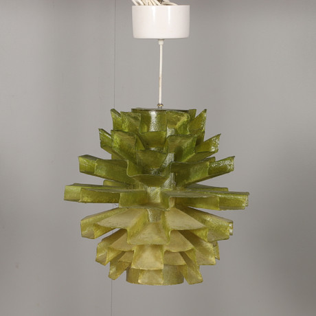 CEILING LAMP, green plastic, late 20th century. Lighting & Lamps ...