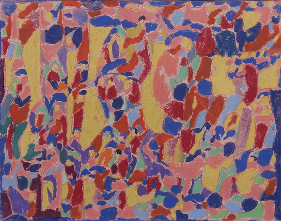 ADOLF RICHARD HÖLZEL. "Ornamental Color Composition I". Mixed media ...