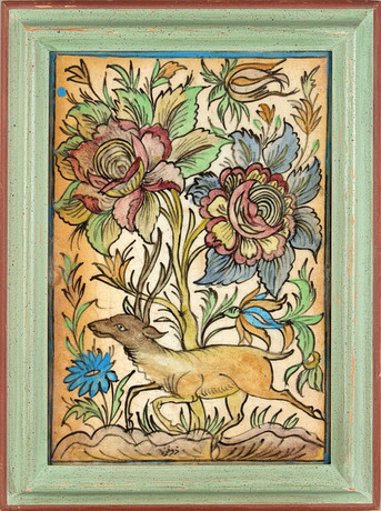 KAKELPLATTA, 1800-tal, ottomanska riket, glasert lergods. Asiatika ...