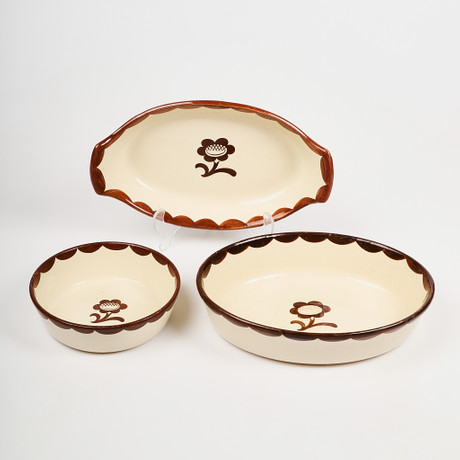 MOLDS, 3 pieces, "Pyro", porcelain, Gustavsberg. Ceramics & Porcelain ...