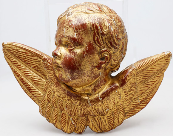 SPANISH SCHOOL, 19TH CENTURY. Kerub. Konst - Skulptur - Auctionet