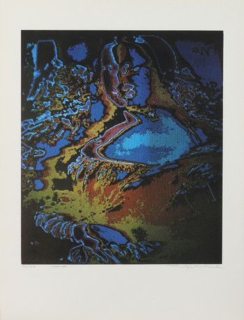 TURE SJÖLANDER. '"Video-art" serigraphy, signed and numbered 20/100 ...