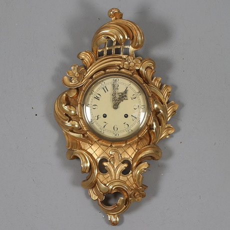 WALL CLOCK, rococo style, 20th century. Clocks & Watches - Wall Clocks ...