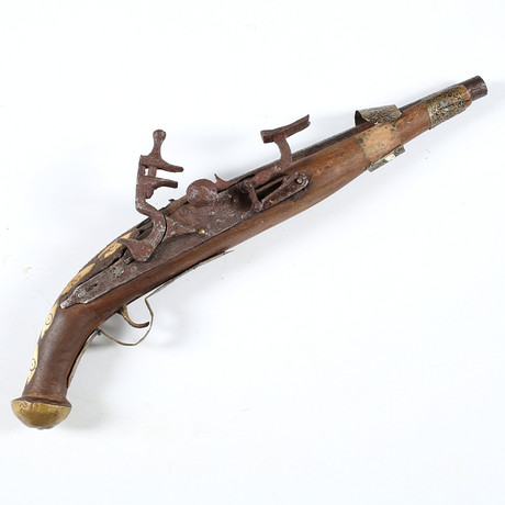 FLINT LOCK PISTOL, replica, oriental, 20th century. Weapons & Militaria ...