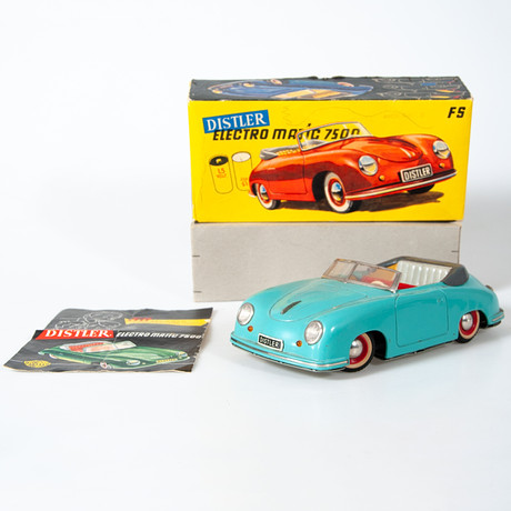 DISTLER, Porsche Electromatic 7500, tin, original box. Toys - Auctionet
