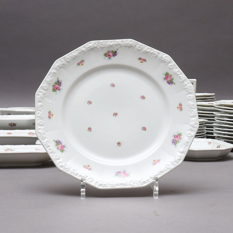 DINING SET, 55 pieces, porcelain, "Maria", Rosenthal, Germany. Ceramics ...