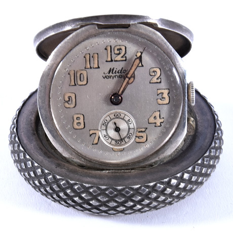 POCKET WATCH, Bugatti Wheel, Mido, sterling silver. Clocks & Watches ...