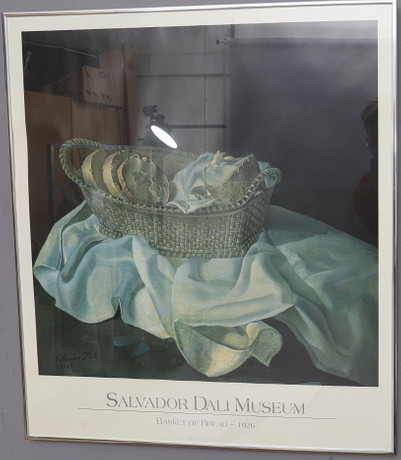 SALVADOR DALÍ. Poster, Salvador Dali Museum, Basket of bread 1926. Art ...