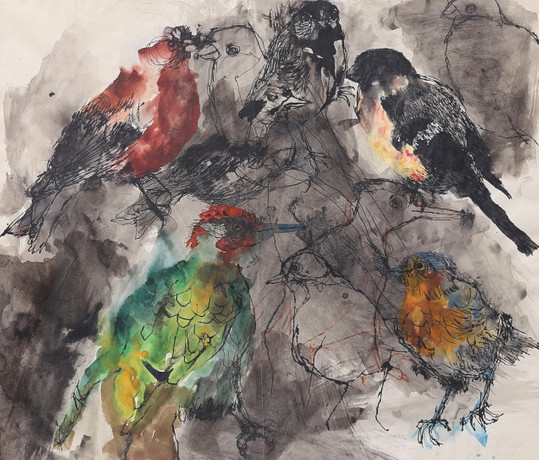 INGER NILSSON. Watercolor, signed, dated 1958. Art - Paintings - Auctionet