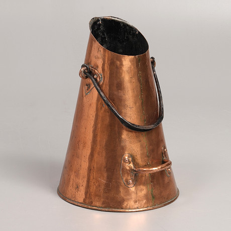 COAL PICKER, 19th century, copper with forged handle. Silver & Metals ...