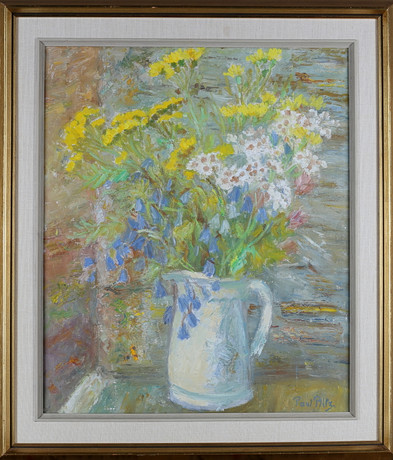 PAUL PILTZ. Blumenstillleben, Öl auf Leinwand, signiert. Kunst ...