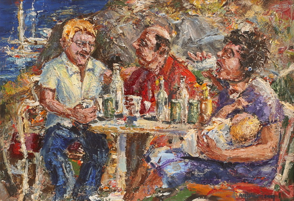 ALF JOHANSSON. Oil on canvas, "The Summer Guest", signed. Art ...
