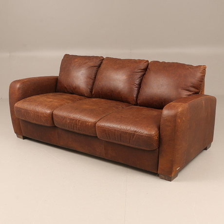 SOFFA/BÄDDSOFFA, skinn, Natuzzi. Möbler - Soffor & Sittgrupper - Auctionet