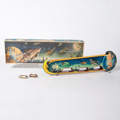 MONDBAHN 262 (TERRA LUNA, METEOR EXPRESS) BY TECHNOFIX 1951 WITH BOX. Toys - Auctionet