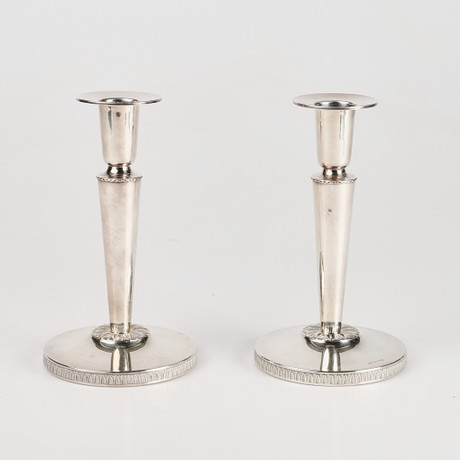 LJUSSTAKAR, silver, Karlsson K & E, Göteborg, 1942. Silver & Metall ...