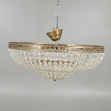 CRYSTAL CEILING, parlor model, mid-20th century. Lighting & Lamps ...