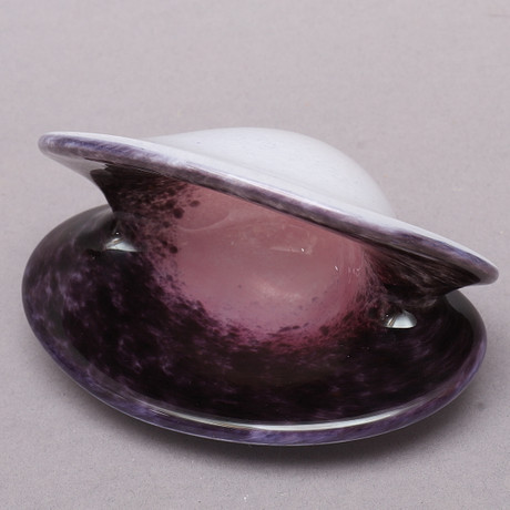 SCULPTURE, glass, Oysters, Germano Padoan, Gränna glassworks, signed ...