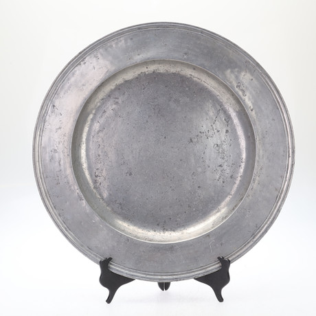 TIN DISH, 17th/18th century, England. Silver & Metals - Pewter, Brass ...