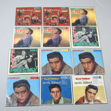 EP-SKIVOR, 12 st, Elvis Presley. Övrigt - Övrigt - Auctionet