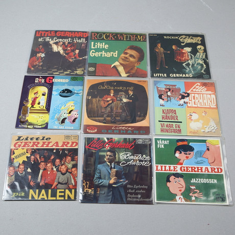 EP-SKIVOR, 9 st, "Little Gerhard". Övrigt - Övrigt - Auctionet