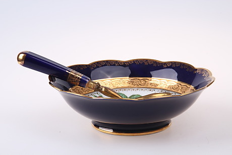 BOWL, and associated ladle, porcelain, Limoges. Ceramics & Porcelain ...