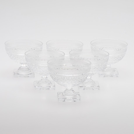 CHAMPAGNE GLASSES, SIX PIECES, "KENT". Glass - Other - Auctionet
