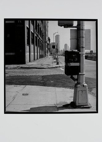 PETER JANHANS. Fotografi, West Street, Manhattan, New York, signerad ...