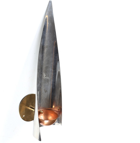 VÄGGLJUSSTAKE, metall/mässing/koppar, Adam Olsson design. Belysning ...