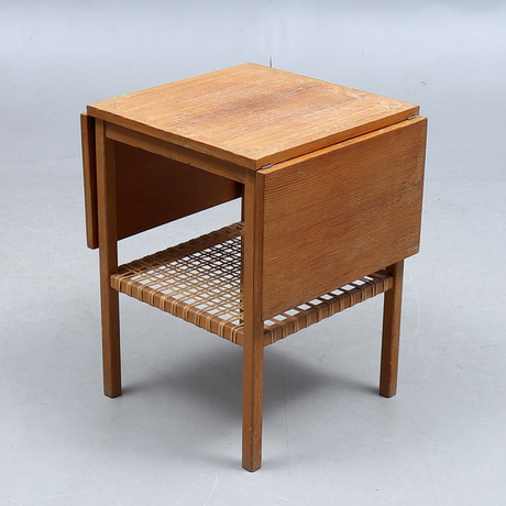 SIDE TABLE with flaps and shelf, Bertil Fridhagen, Bodafors, 1960s ...