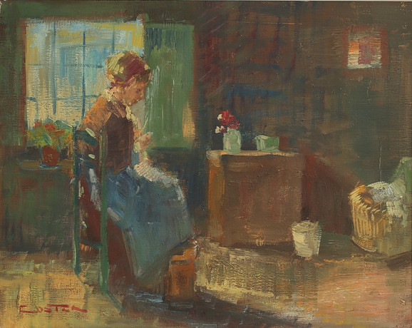 NICOLAI COSTER. Oil on canvas, signed. Art - Paintings - Auctionet