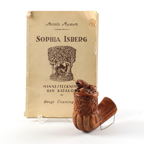 PIPE HEAD, attributed to Sofia Isberg, 19th century. Miscellaneous ...