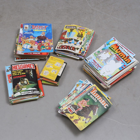 SERIES MAGAZINES and SERIES ALBUM, whole box, late 1900s. Toys - Auctionet
