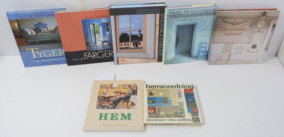 7 Volumes on Swedish homes and home furnishings. Books, Maps ...