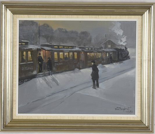 OVE PERSSON. Oil on Board. Art - Paintings - Auctionet