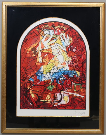 MARC CHAGALL. lithograph, after, numbered 103/500, signed in the print ...