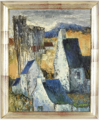 EMILE COURTIN. Oil on canvas. Art - Paintings - Auctionet